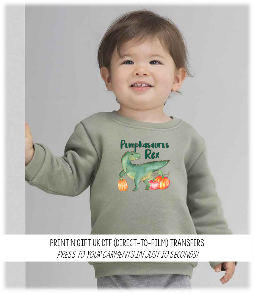 Pumpkasaurus Rex Kids DTF Transfer – PRINT'N'GIFT UK